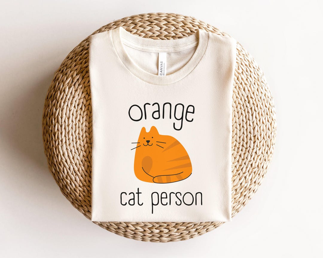 Orange Cat Person Shirt: Ginger Cat Lover Gift - Etsy