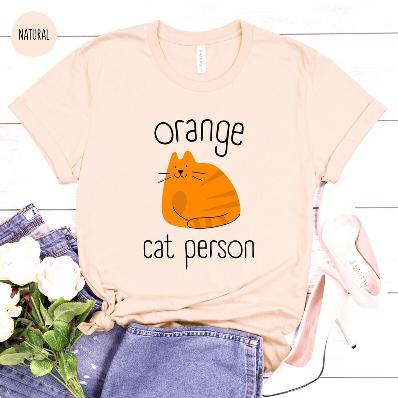 Orange Cat Person Shirt: Ginger Cat Lover Gift - Etsy