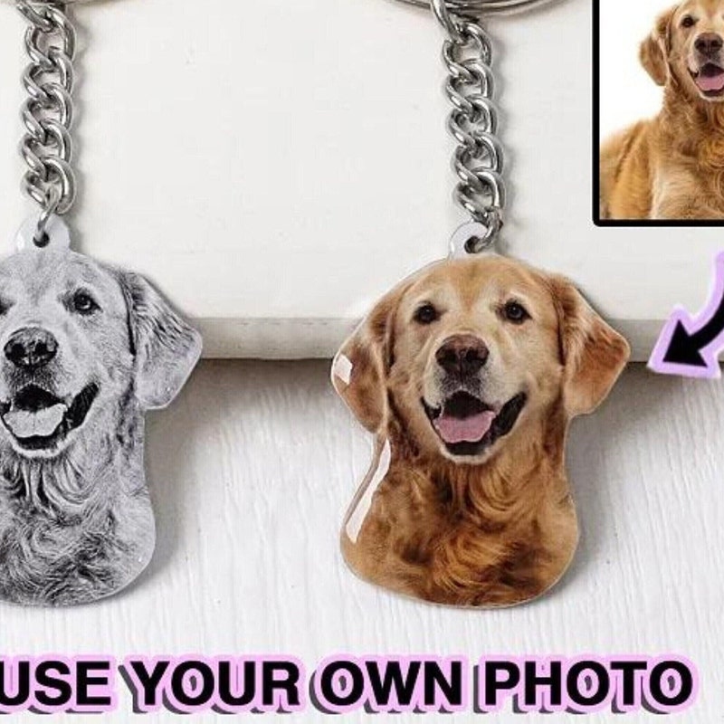 Custom Dog Keychain - Etsy