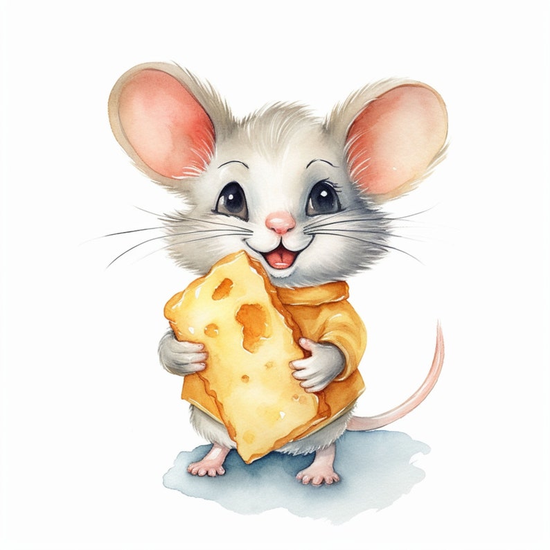 12 Cute Happy Door Mice High Quality Jpgs Digital Download - Etsy