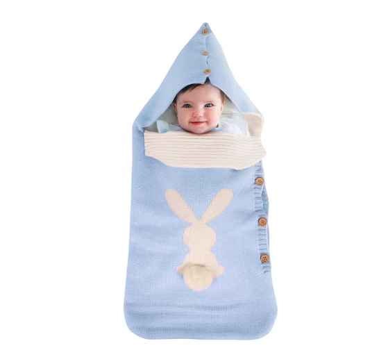 Personalized Newborn Bunny Children's Sleeping Bag, Stroller Bunting ...