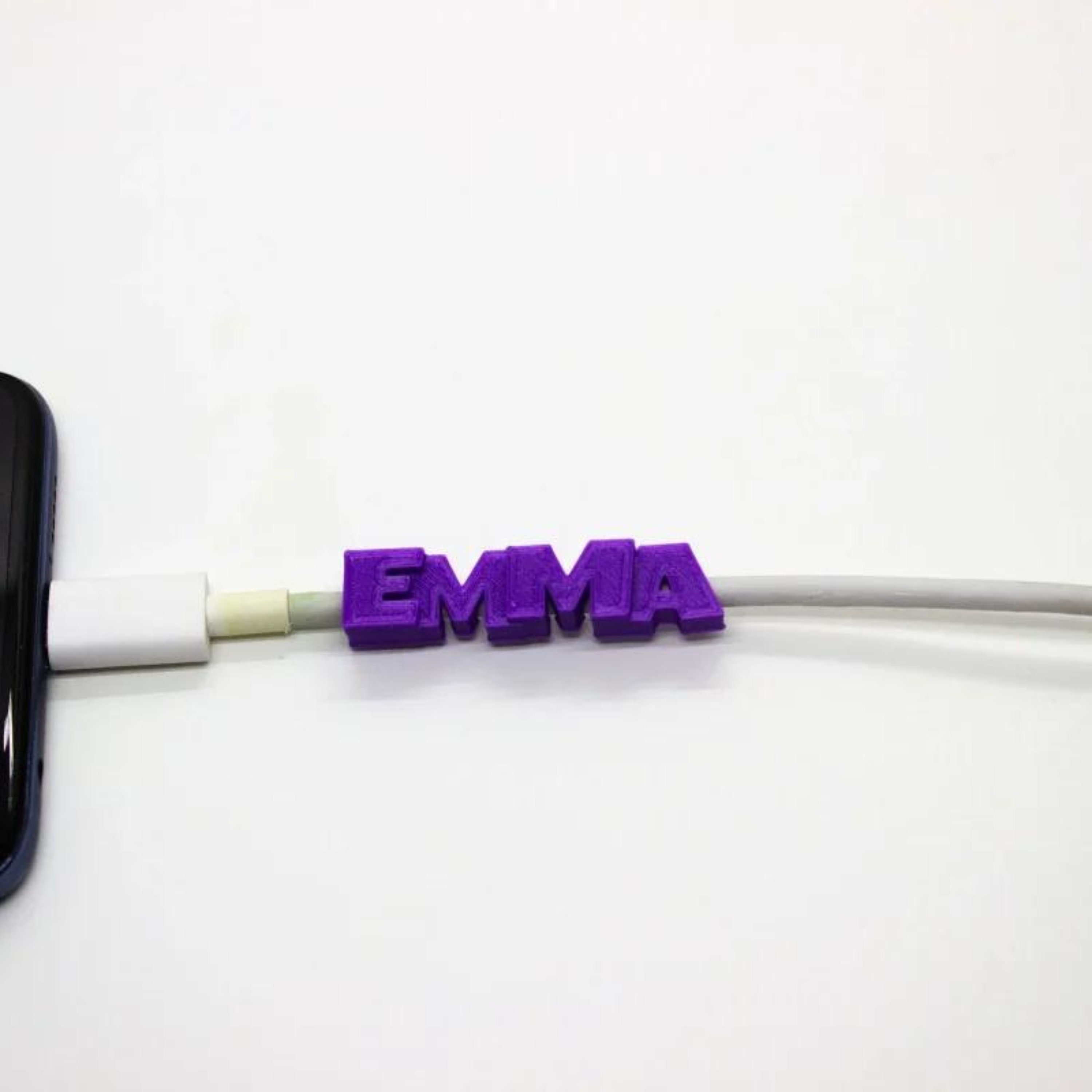 Custom 3D Printing USB Cable With Name, Cable Clip for iPhone Orandroid ...