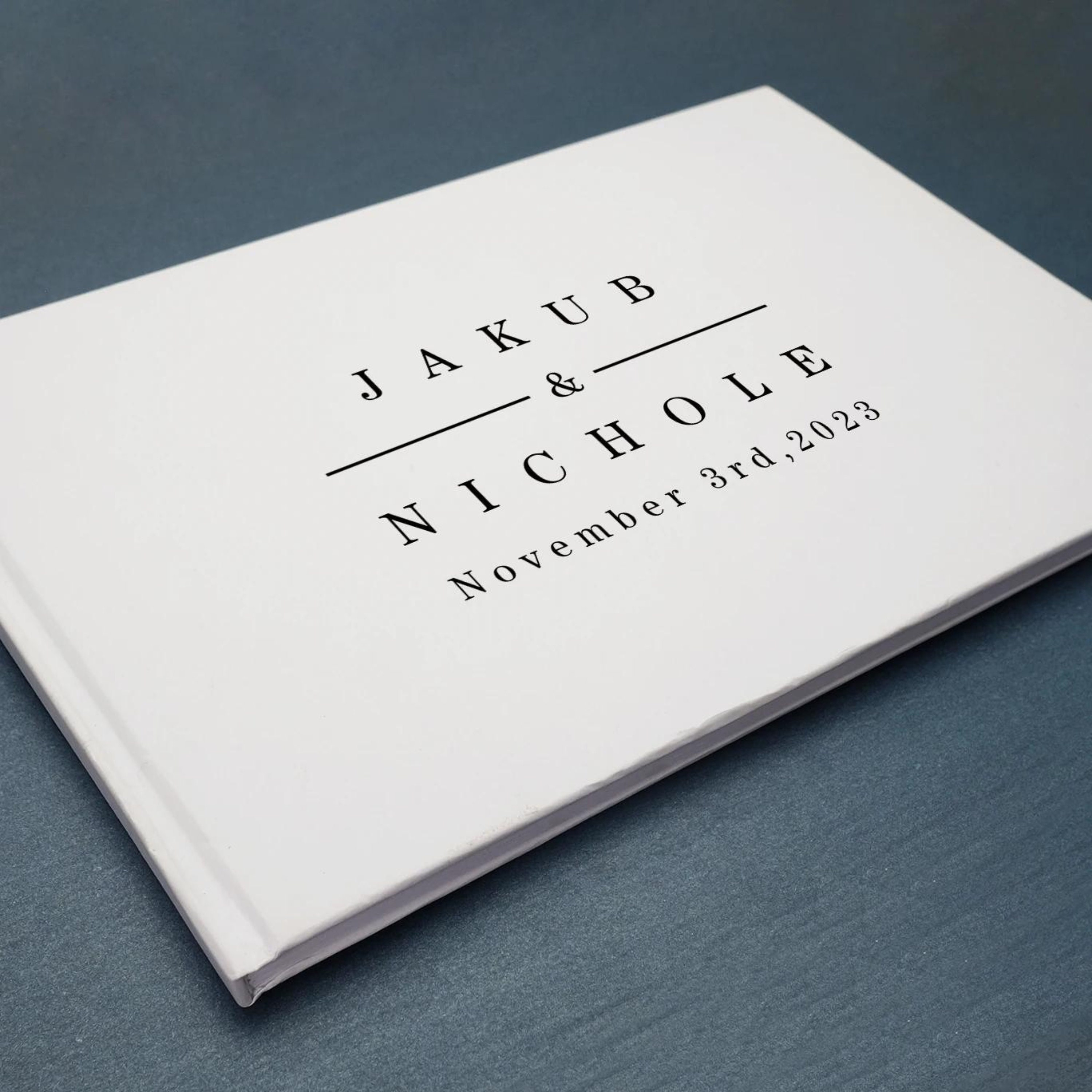 Personalised Wedding Guestbook, Custom Signing Book for Weddings ...