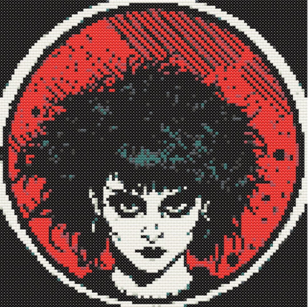 Goth Girl - Spooky Comic Book Style Cross Stitch Pattern -PDF Only - Etsy
