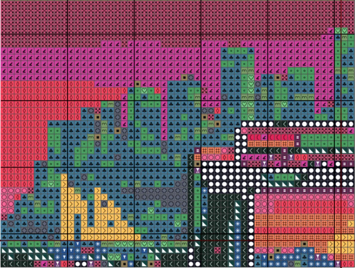 80s Retro PC Pixel Art Cross Stitch Pattern PDF Files Only - Etsy