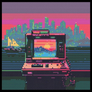 80s Retro PC Pixel Art Cross Stitch Pattern - PDF Files Only - Etsy
