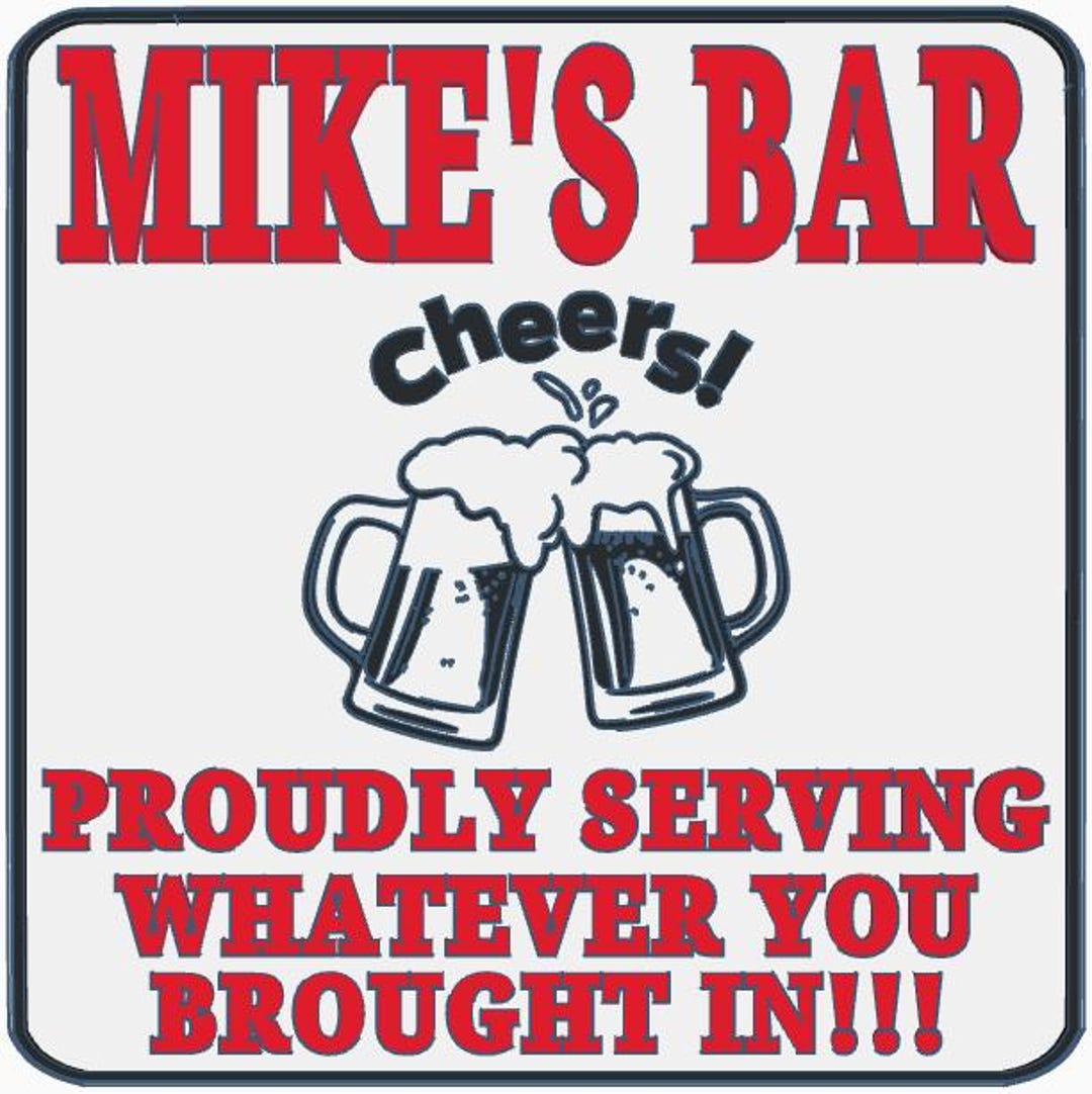 Funny Bar Sign - Etsy