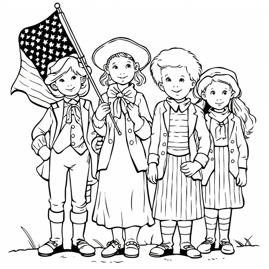 Fourth of July Coloring Pages for Kids, Independence Day Pages ...