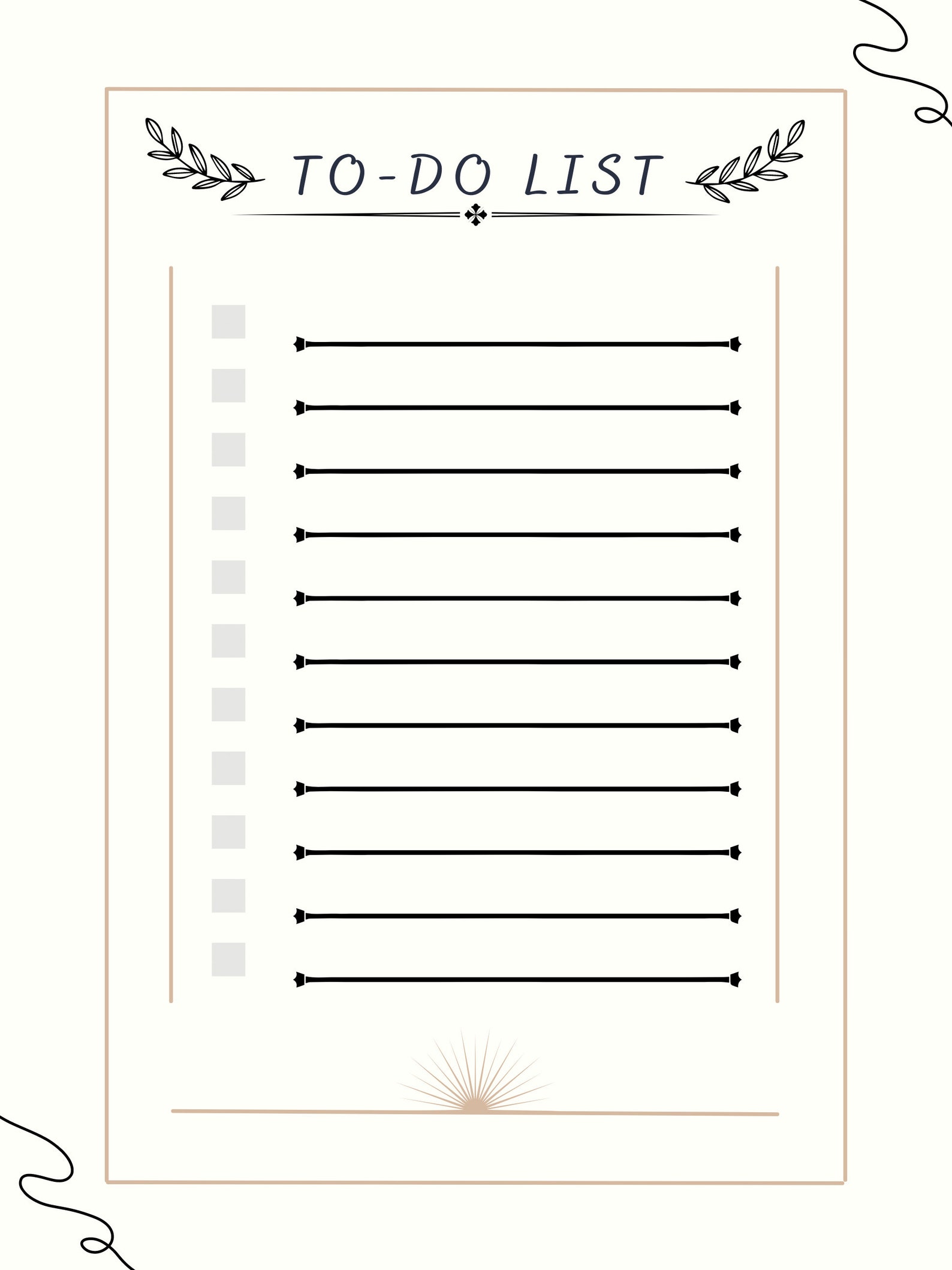 Minimalist to Do List Printable, Checklist, to Do List, Printable PDF ...