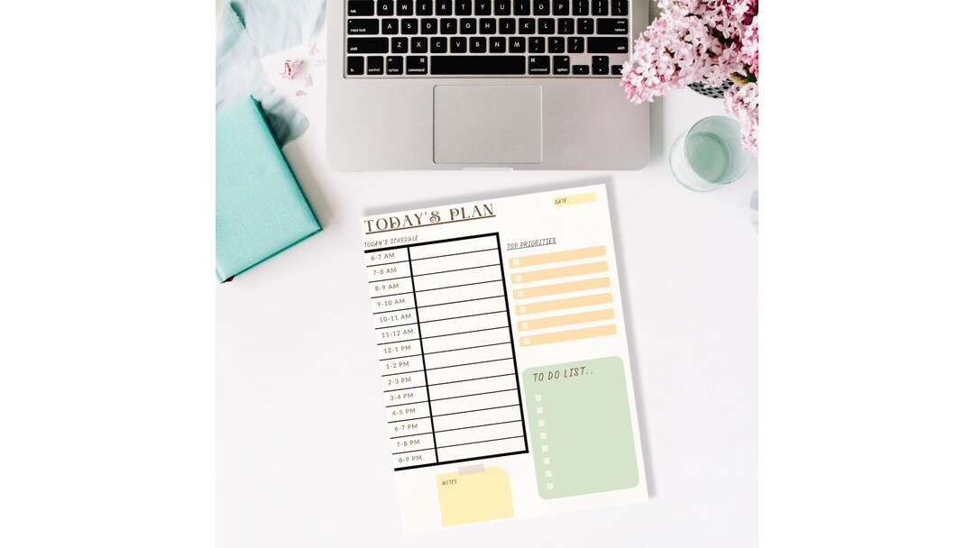 Daily Planner Printable - Checklist - to Do List - Printable PDF ...