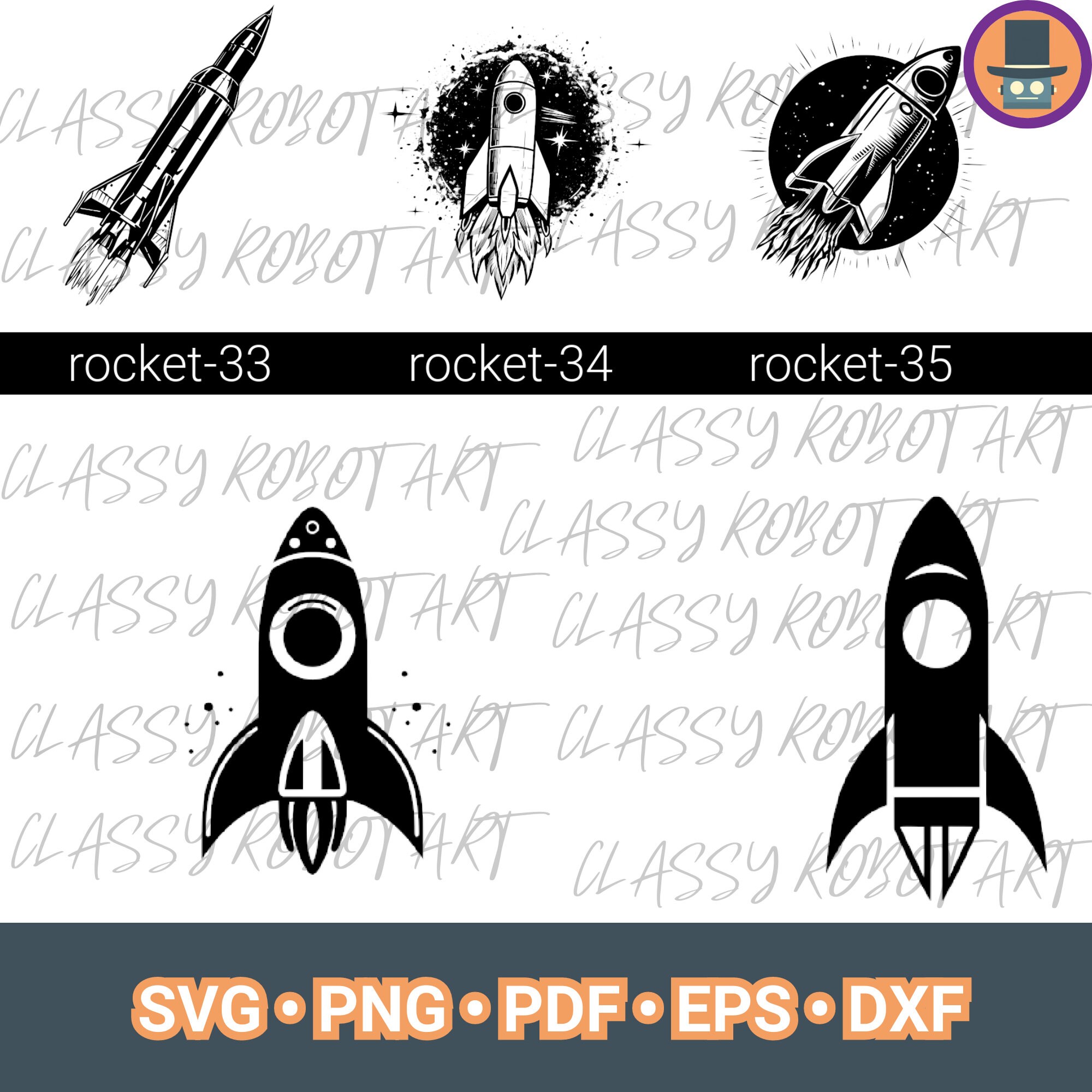 40+ ROCKET DESIGNS | Rocket SVG Bundle | Space Rocket Svg | Space Craft ...