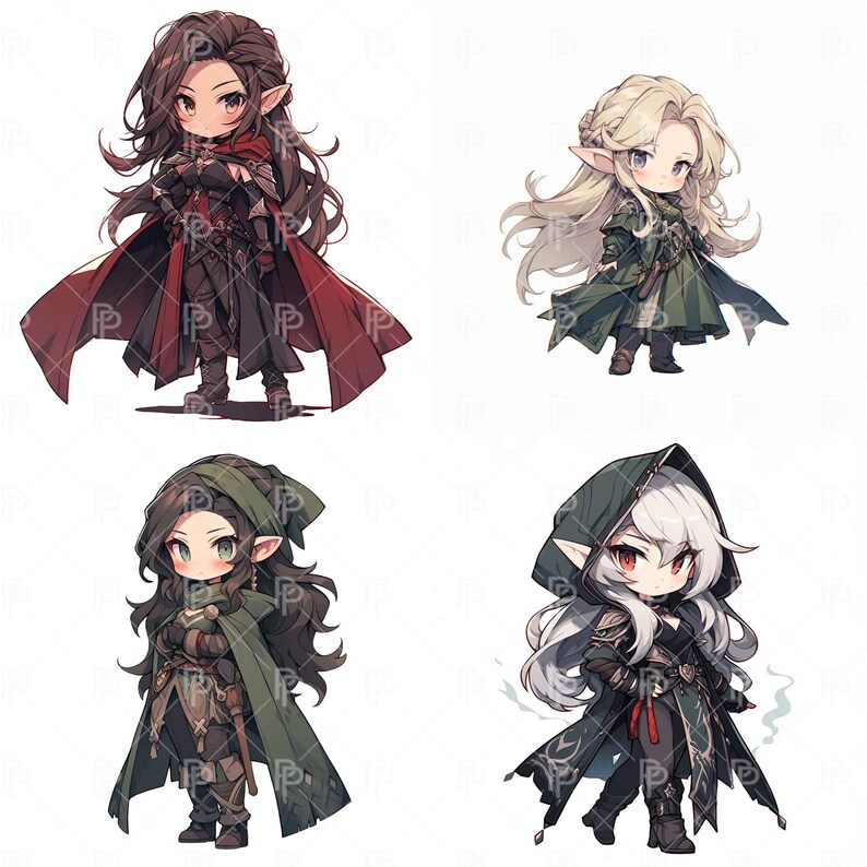 Custom Dnd Portrait - Anime Chibi Styled Dnd Characters for Tabletop ...