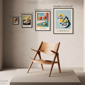 Paris Kitchen Poster | Croissant Kitchen Poster | French Vintage Retro ...