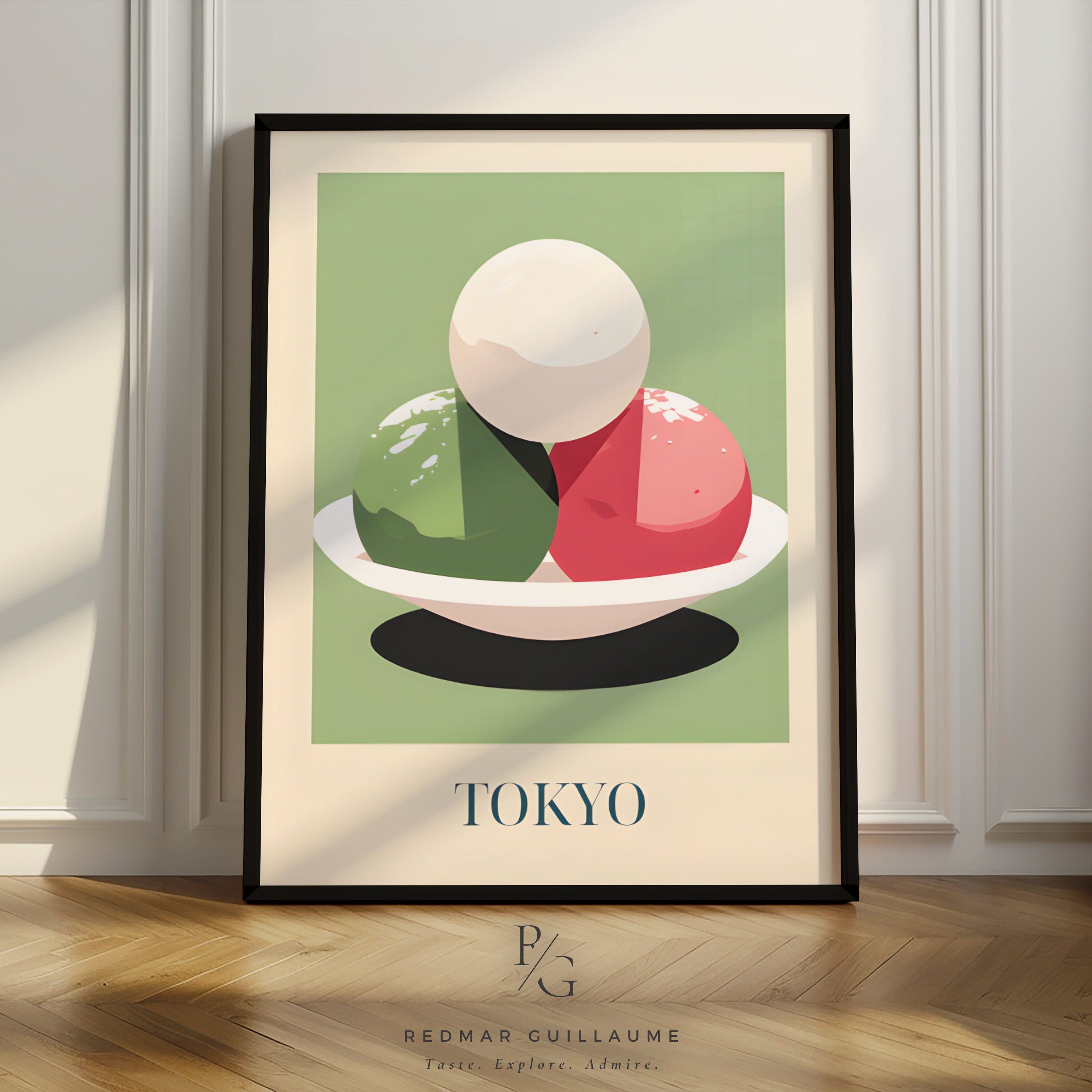 Tokyo Kitchen Poster Mochi Ice Cream Kitchen Print Japanese Kitchen ...