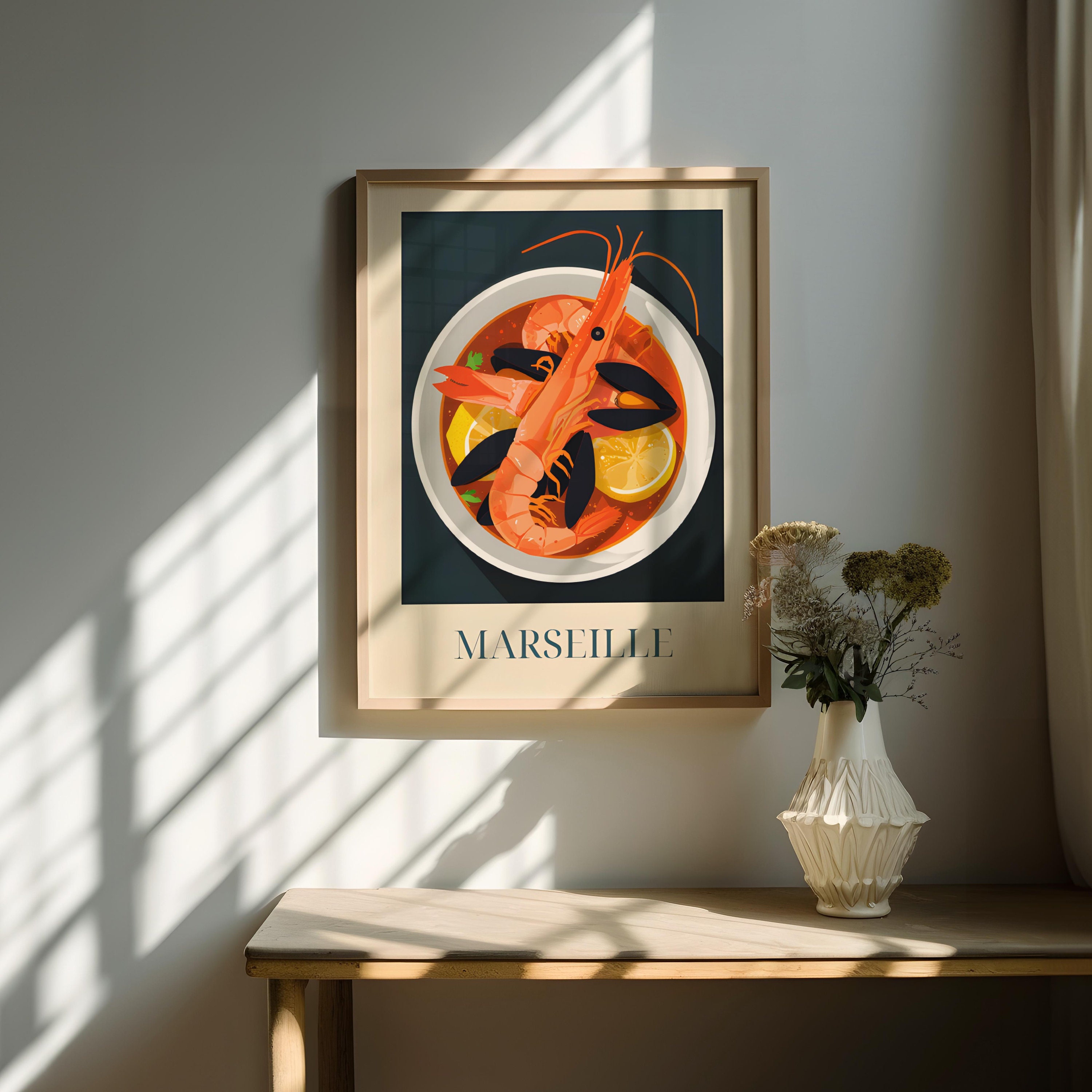 Bouillabaisse Soup Kitchen Poster Marseille Kitchen Print French ...