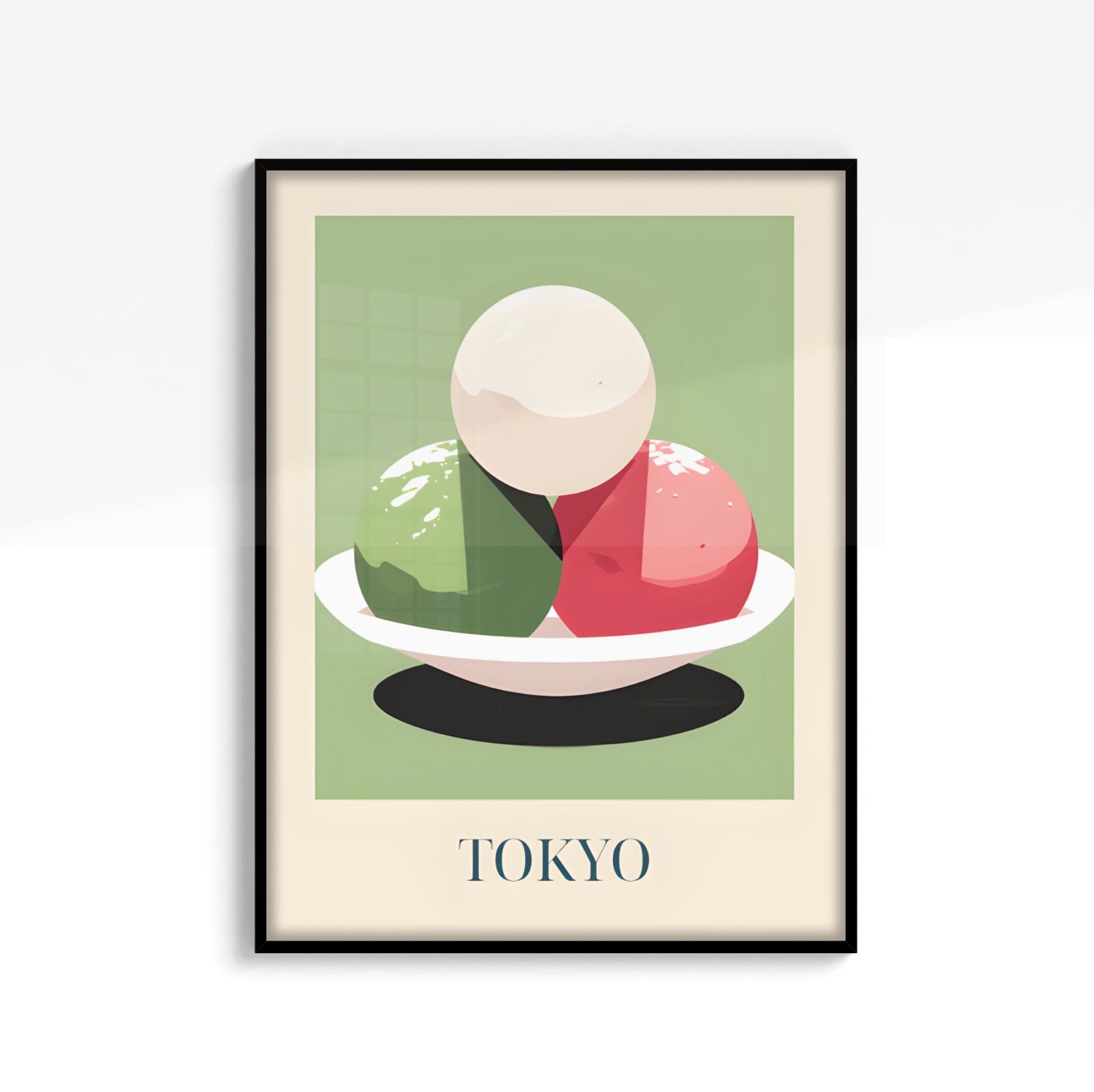 Tokyo Kitchen Poster Mochi Ice Cream Kitchen Print Japanese Kitchen ...