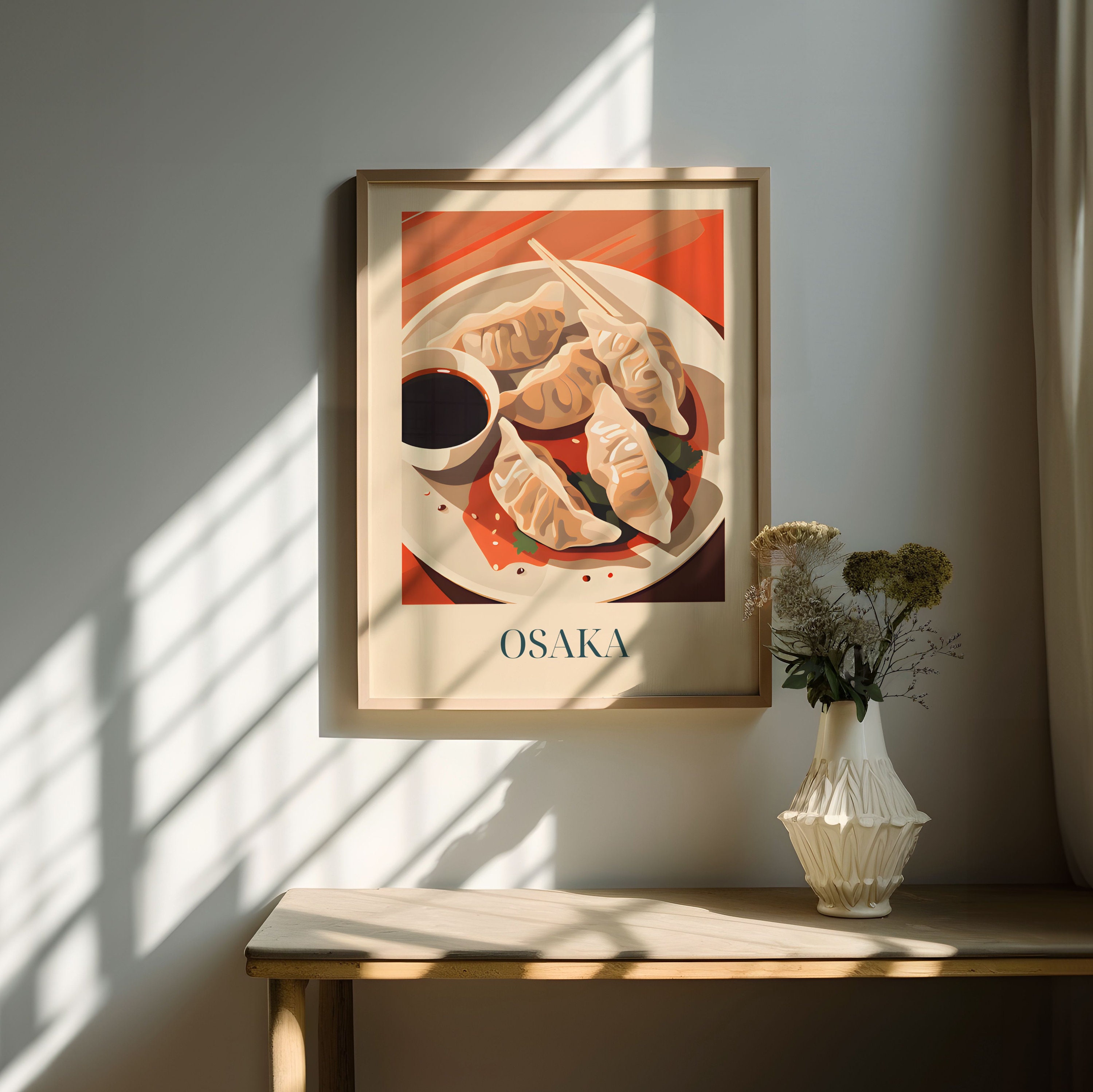 Gyoza Artsy Kitchen Poster Osaka Japanese Kitchen Poster - Etsy Hong Kong