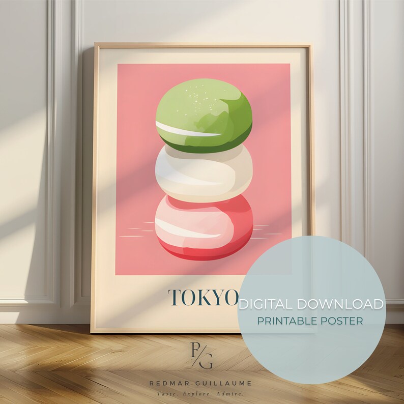 Mochi Ice Cream From Tokyo, Japanese Food Art - Pink Japanese Food ...