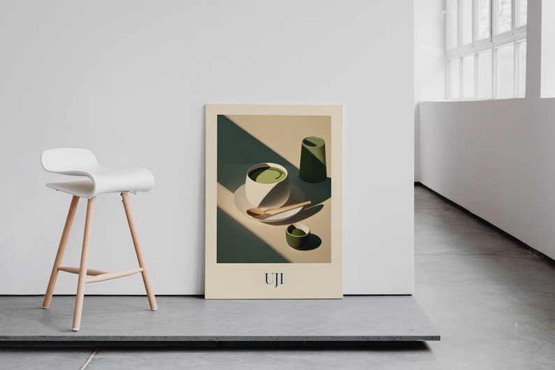 Matcha Tea Food Art Uji Print Japanese Kitchen Poster - Etsy