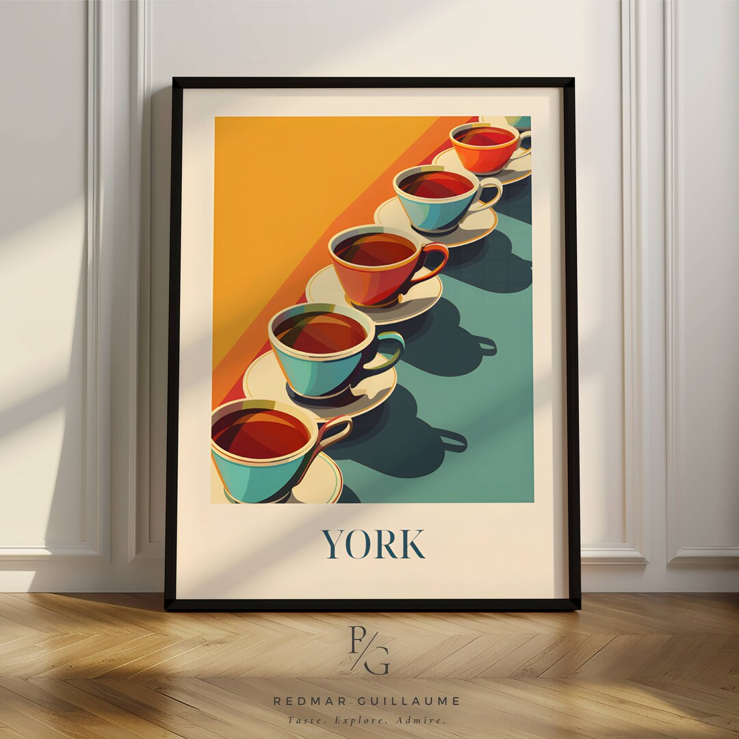 English Tea Kitchen Poster | York Kitchen Print | Rainbow English High ...