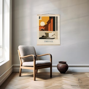 Espresso Coffee Art Trieste Print Italian Kitchen Poster Digital ...