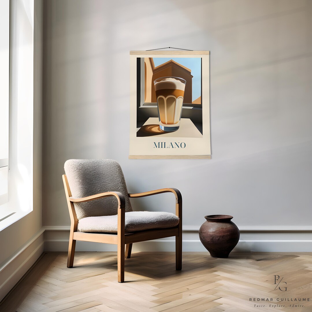 Italian Coffee Art Poster: Latte Macchiato From Milan - Matte Paper ...