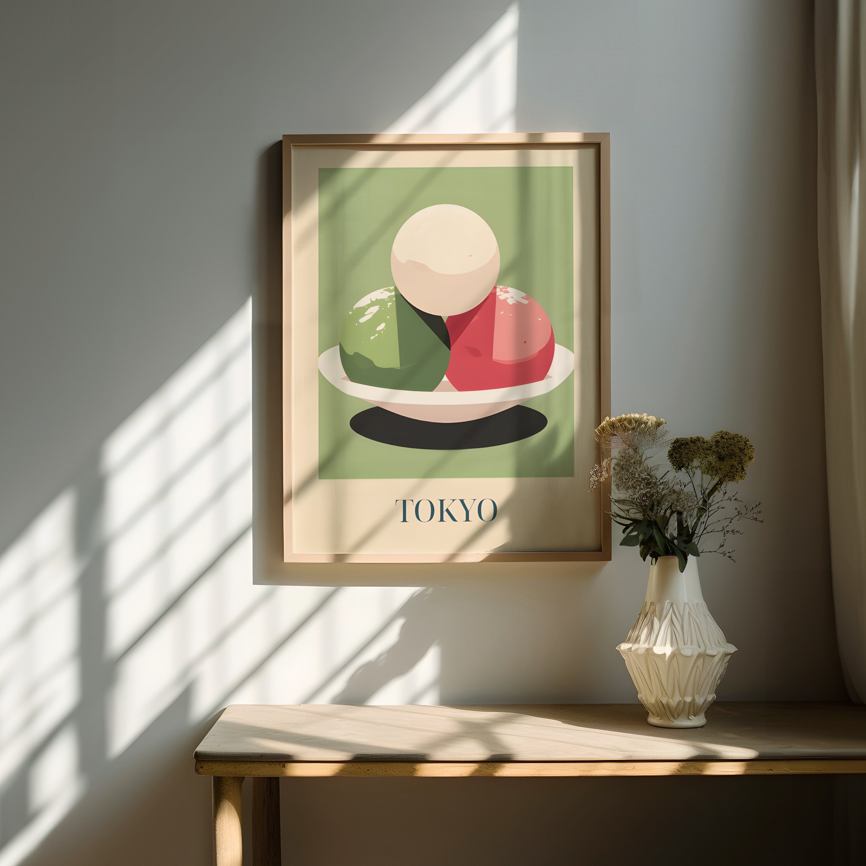 Tokyo Kitchen Poster Mochi Ice Cream Kitchen Print Japanese Kitchen ...