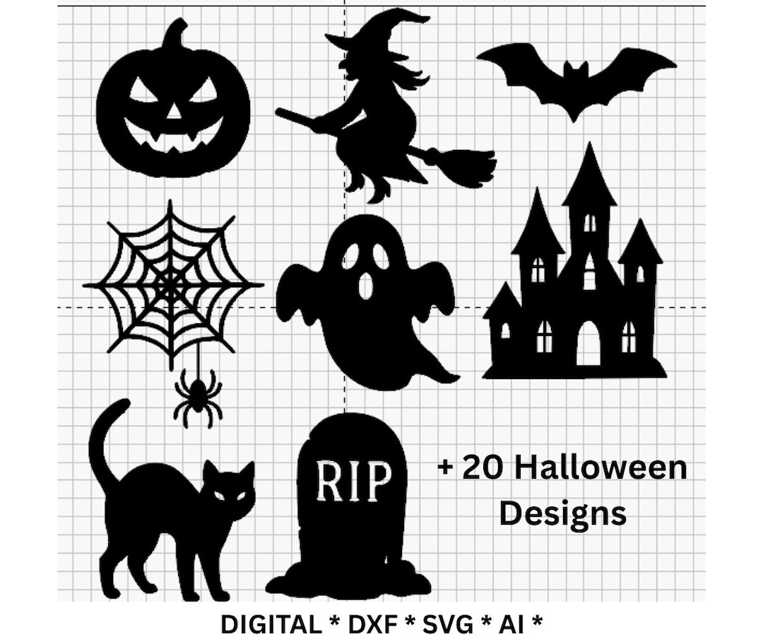 Halloween SVG Bundle | 20+ Spooky SVG Designs for Cricut & Silhouette ...