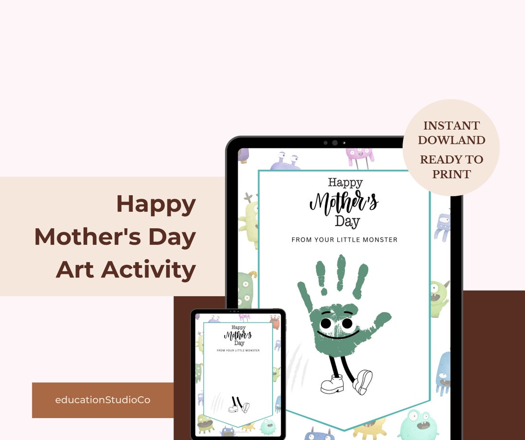 Happy Mother's Day Art Activity Mother's Day - Etsy