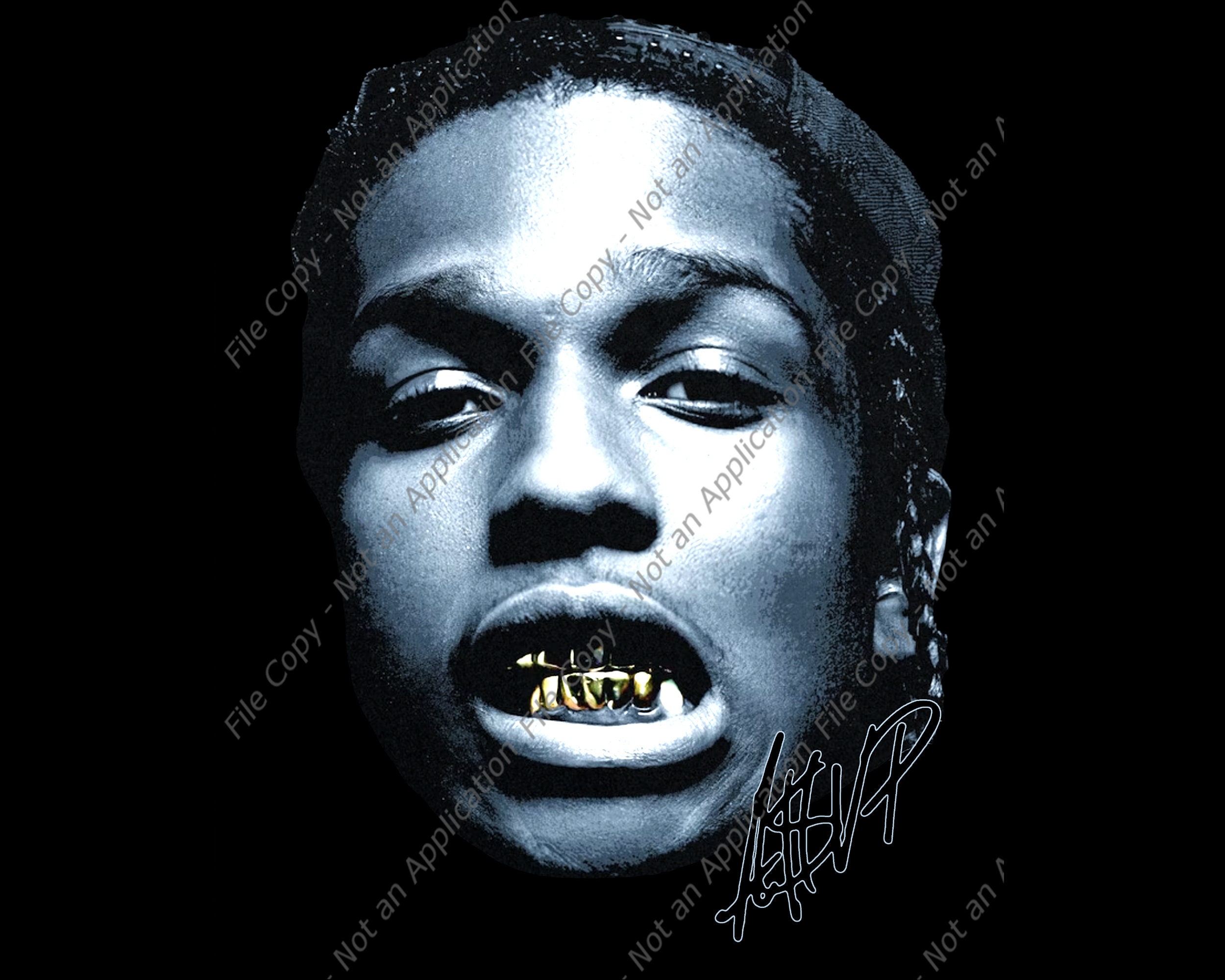 Asap Rocky Png Ready to Print Printable Design Artist 90s - Etsy