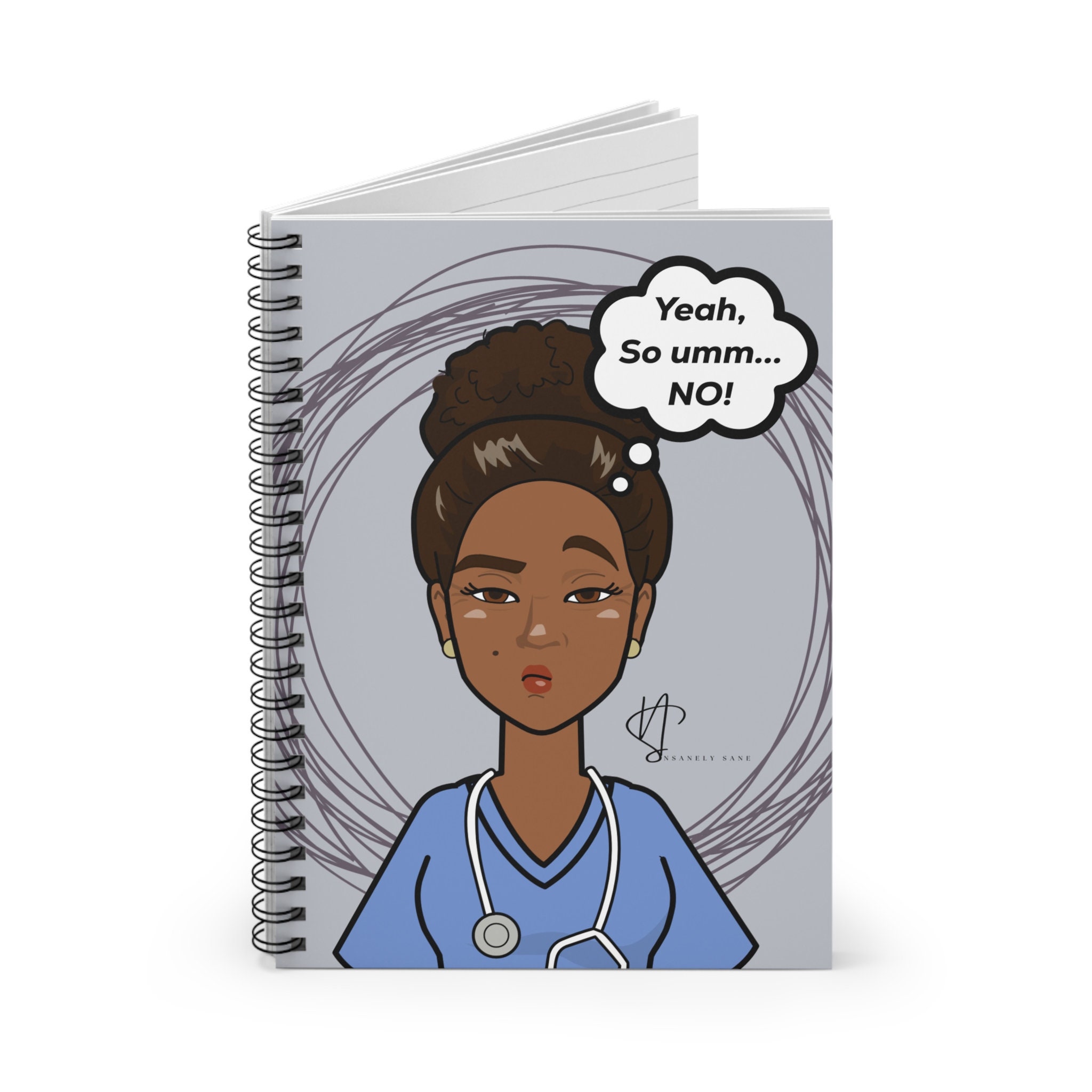 Nurse Notebook, Black Nurse, Ethnic Nurse Notebook, Nurse Sarcasm ...