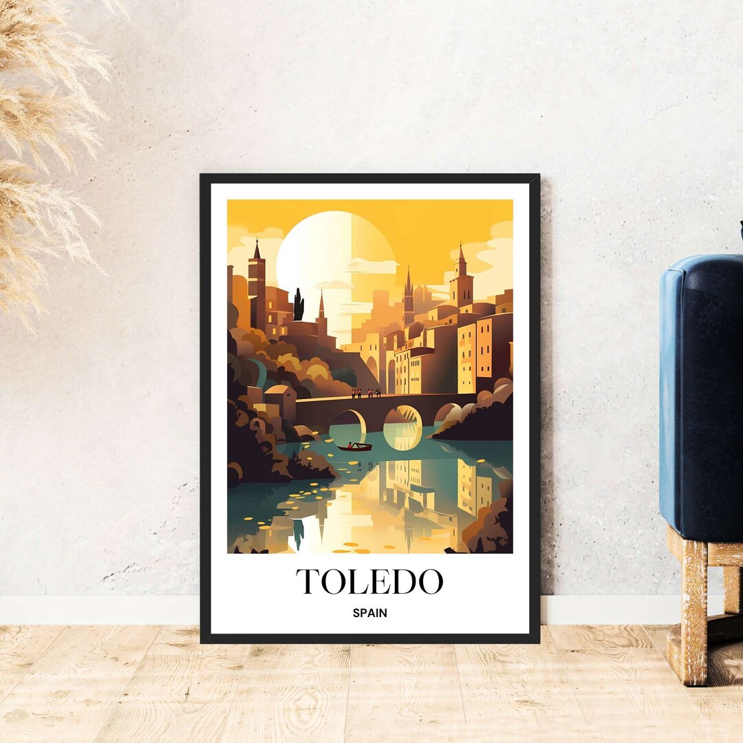 Toledo Travel Poster Spain Poster Print Wall Art Home Decor Digital ...