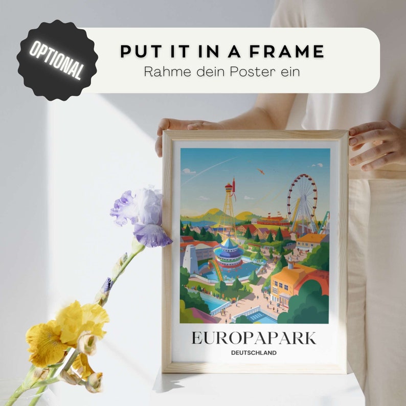 Europapark Rust Travel Poster Germany Amusement Park Digital Download ...