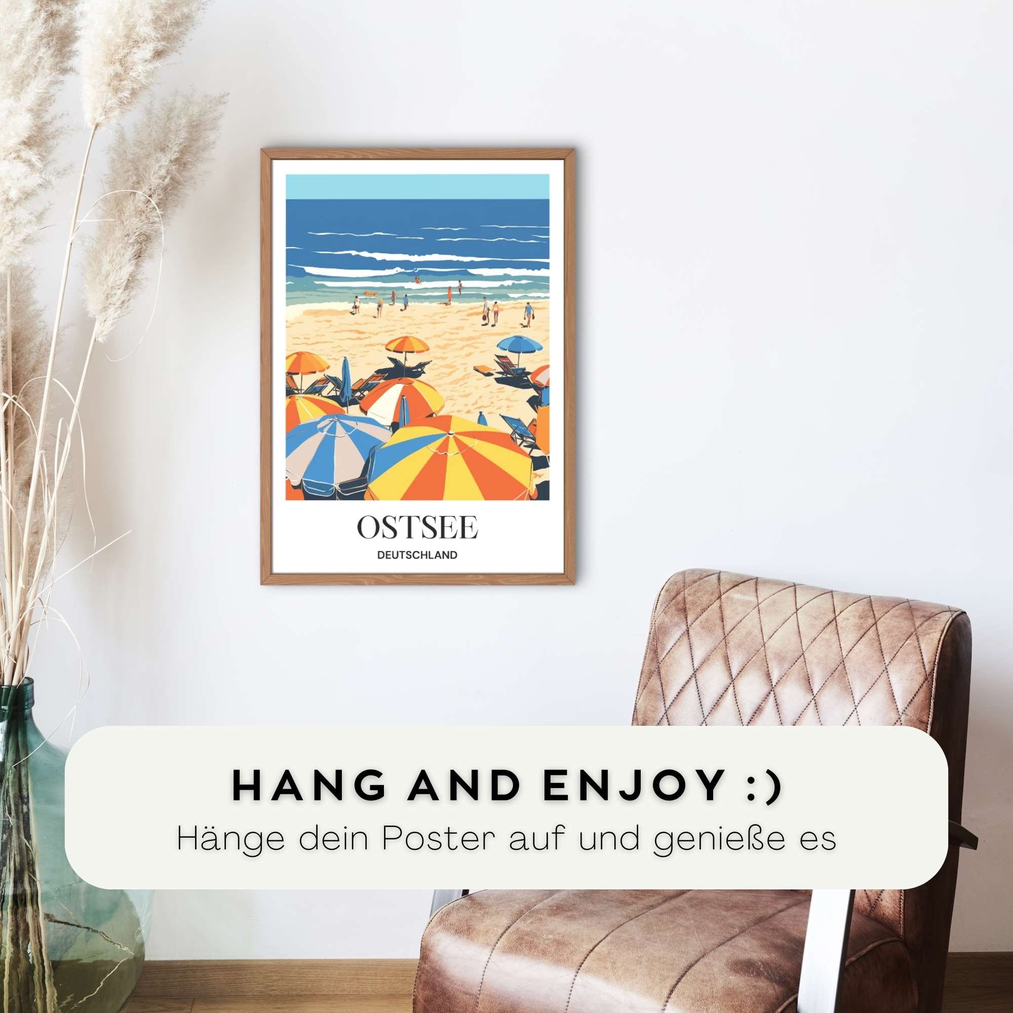 Baltic Sea Travel Poster, Beach Print, Germany Sea Poster, Baltic Sea ...