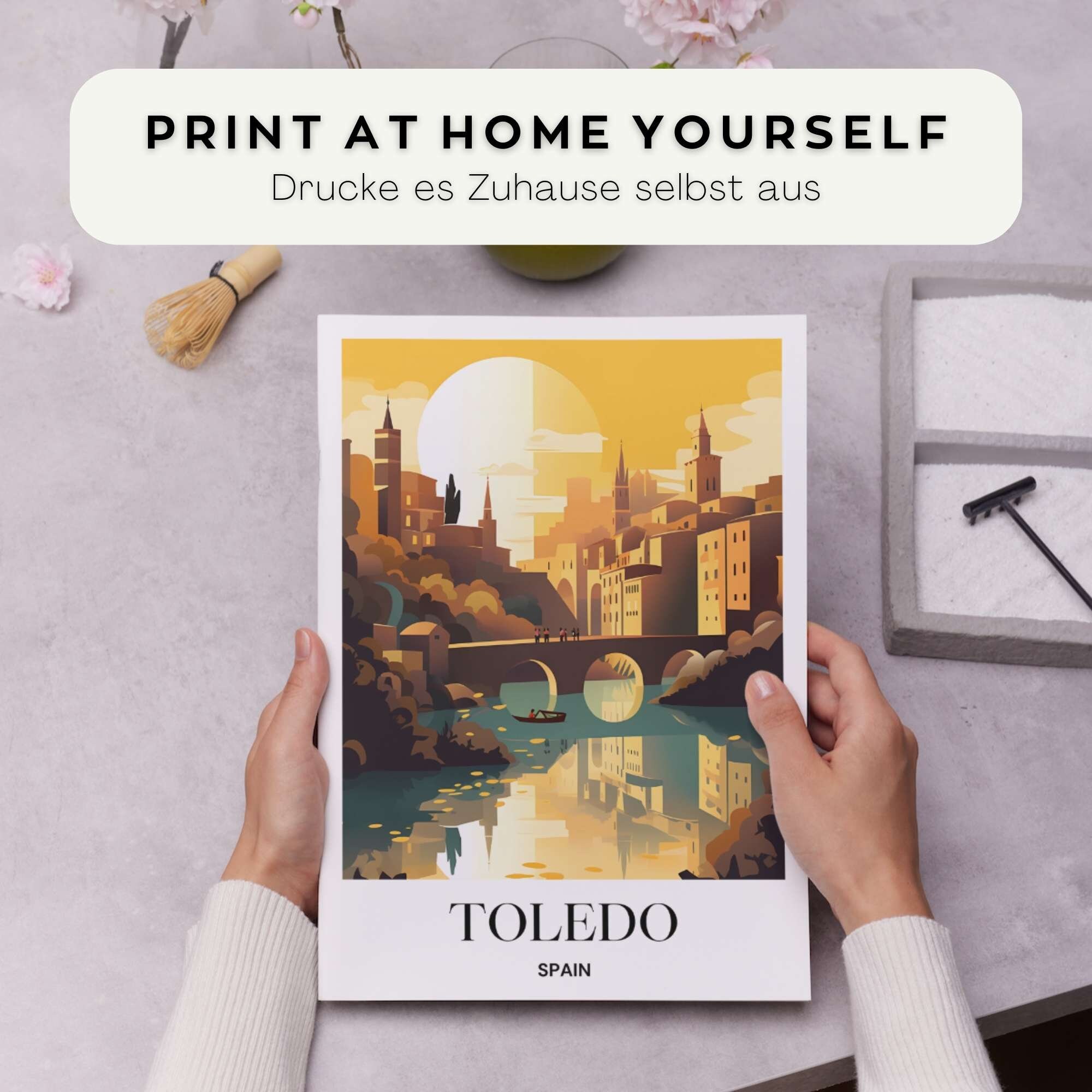 Toledo Travel Poster Spain Poster Print Wall Art Home Decor Digital ...