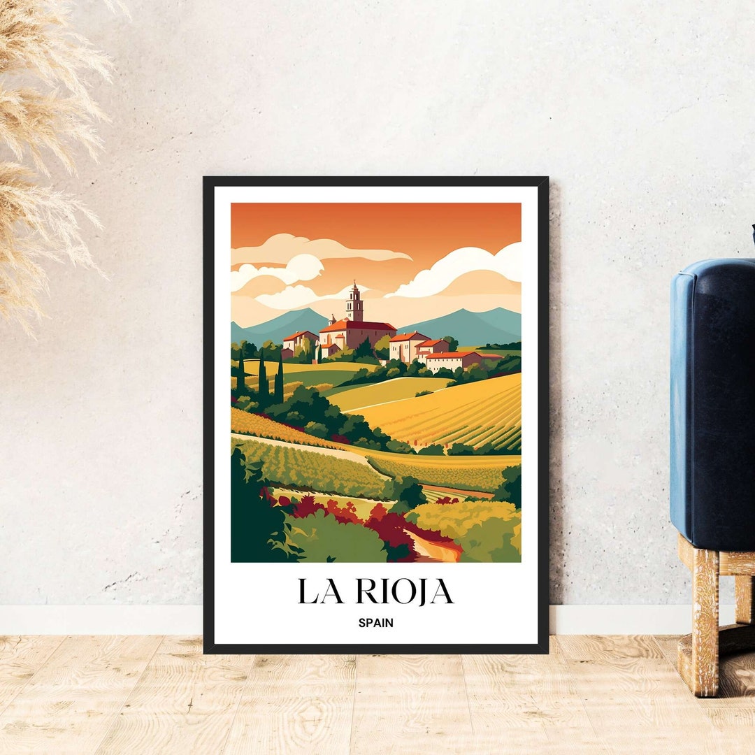 La Rioja Travel Poster Spain Poster Print Wall Art Home Decor Digital ...