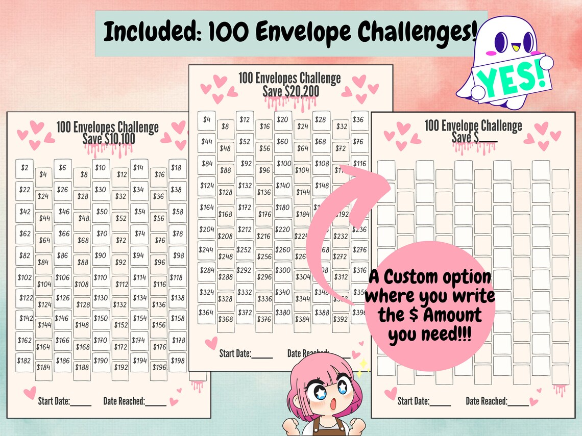 Ghostface Savings Challenge Bundle Money Saving Digital Printables No ...