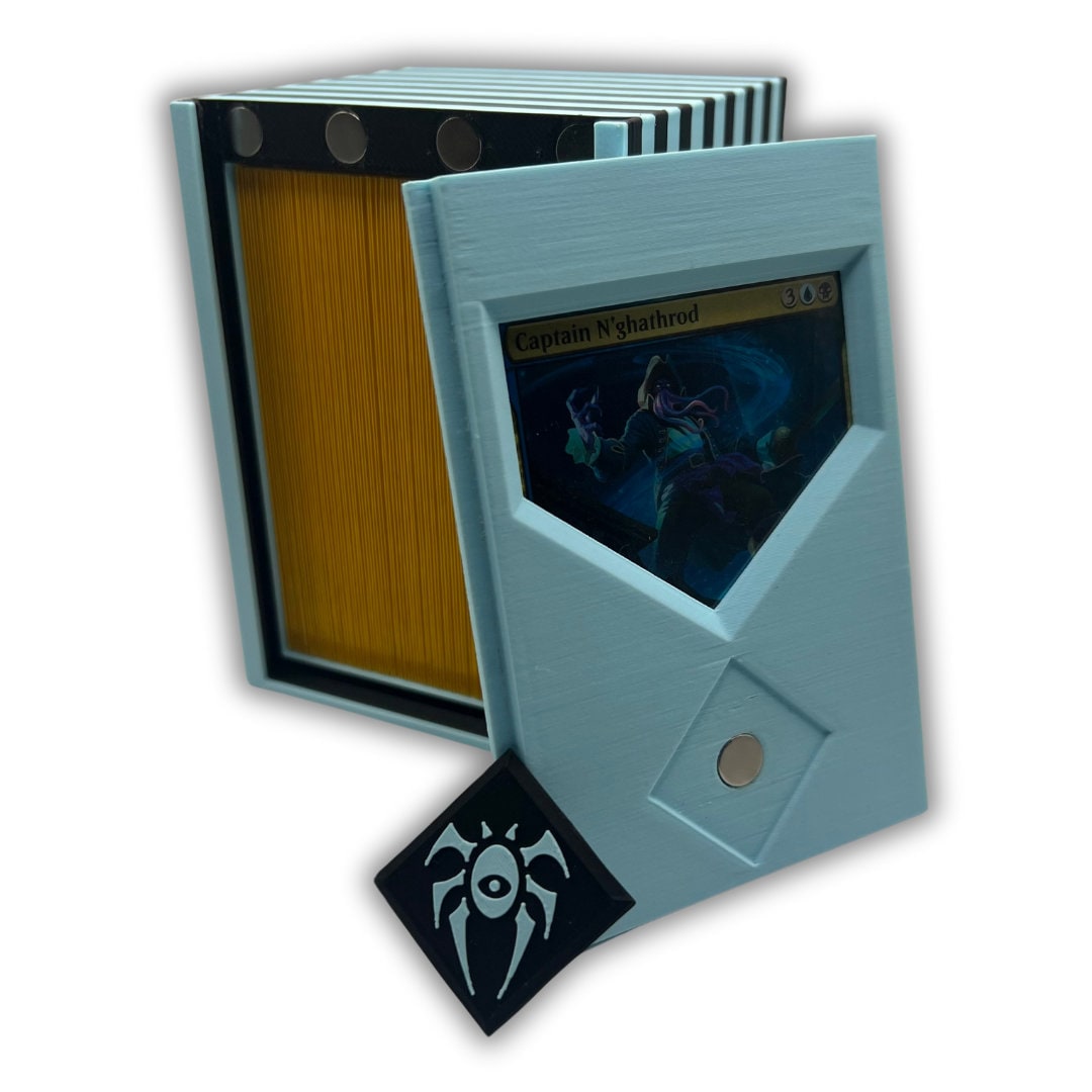 Commandview Badged: 3D Printed Magnetic MTG Commander Deck Box With ...