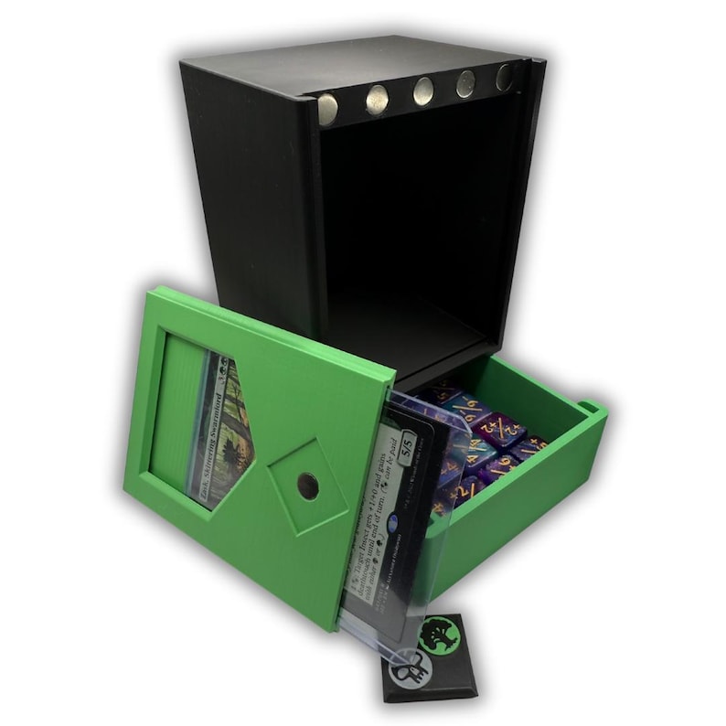 Commandview Elite | MTG Commander Deck Box | Magnetic Dice Tray + Badge ...