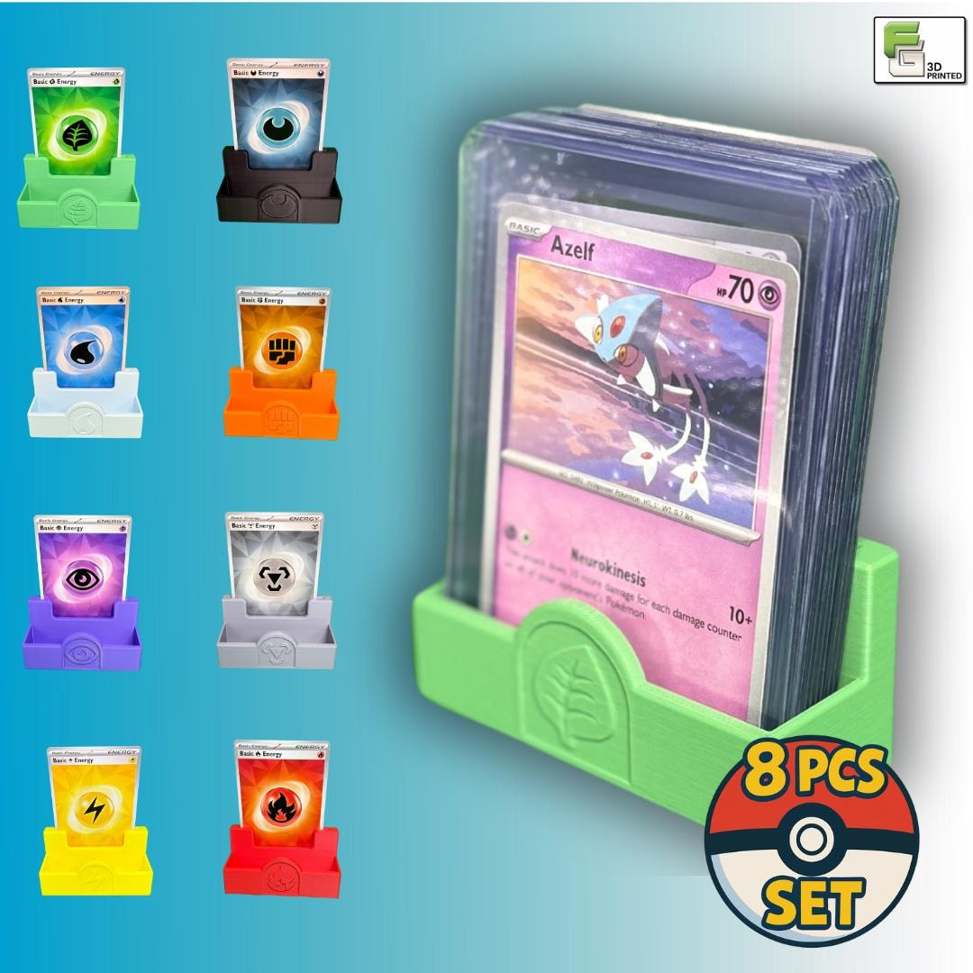 8-piece Pokémon Energy Break Stand Set – TCG Stream Organizer - Etsy