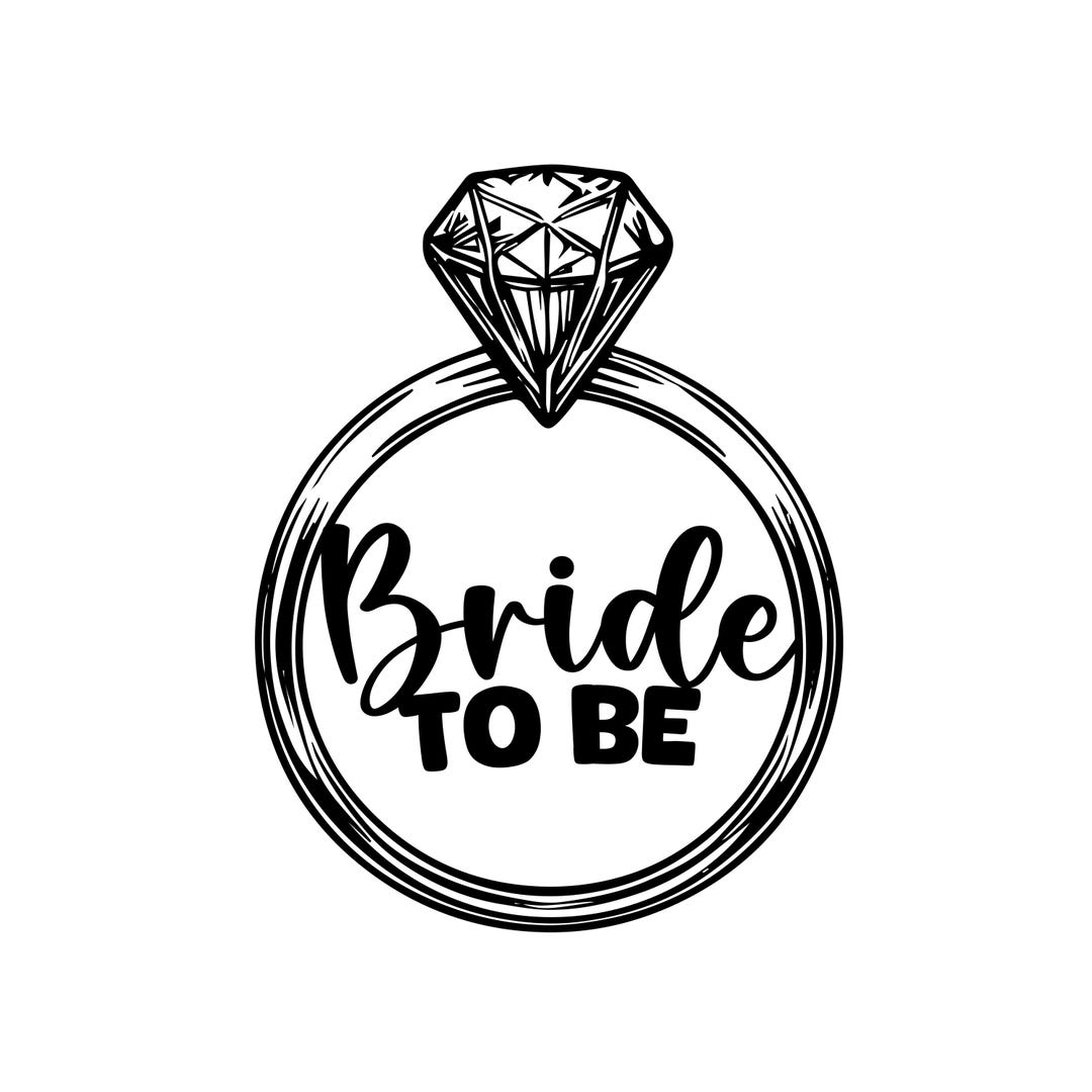 Bride to Be Svg, Wedding Svg, Marriage Svg. Vector Cut File for Cricut ...