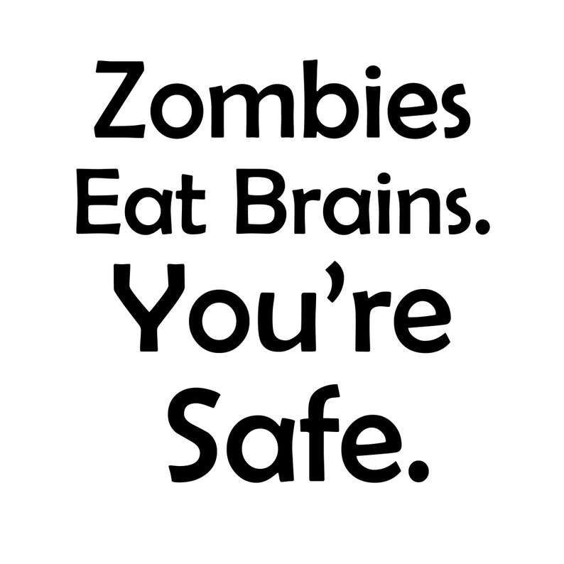Zombie SVG, Halloween SVG, Horror SVG, Zombies essen Gehirne, also ...