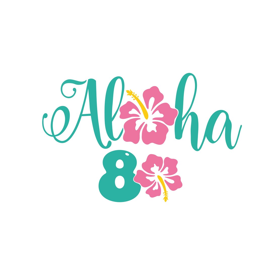 Aloha 80 SVG ,80th Birthday Design Eighty SVG ,aloha 80 Shirt Design ...