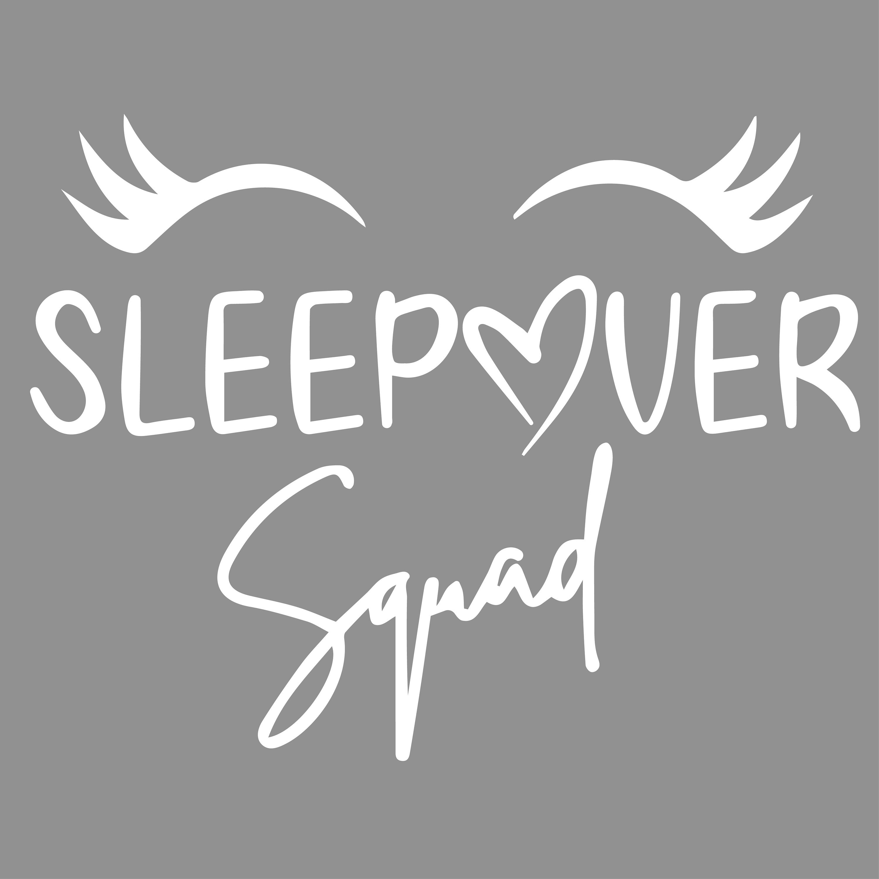 Sleepover Squad Svg, Sleepover Svg, Eyelashes Svg, Slumber Party Squad ...