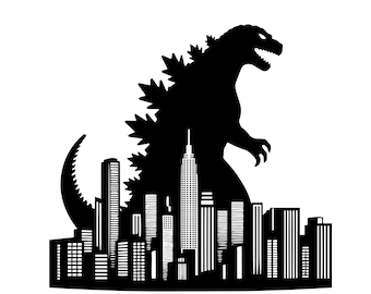 Godzilla Svg Png Eps Jpg - Etsy