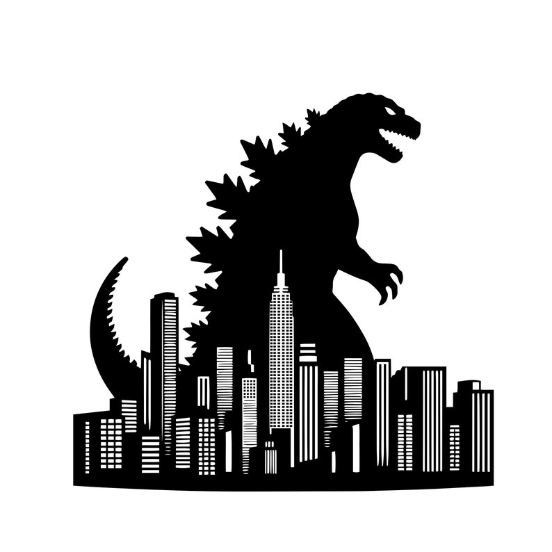 Godzilla Svg Png Eps Jpg - Etsy