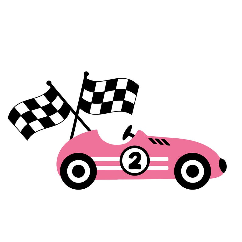 Racing Car Svg,layered,paper,race,retro,birthday,topper,girl,kids,cut ...