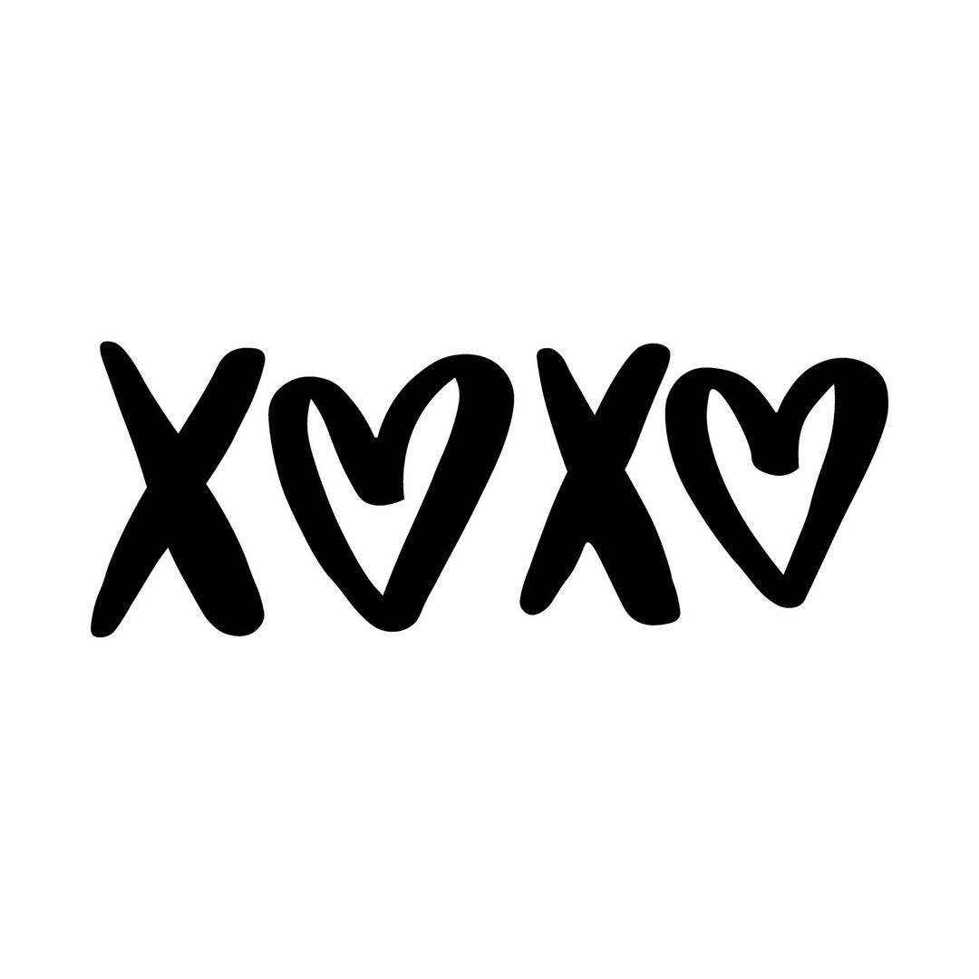 XOXO SVG, Xoxo Png Clipart Vector Valentines Day SVG Love, Digital ...