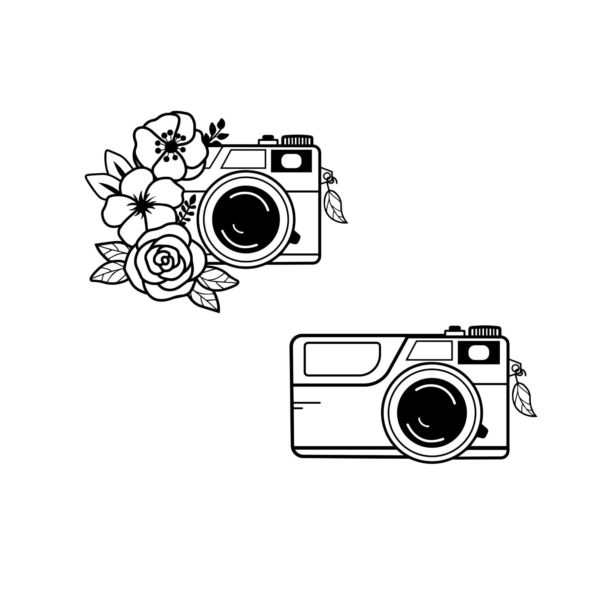 Camera Svg Floral Camera Svg Camera Svg Bundle Camera - Etsy