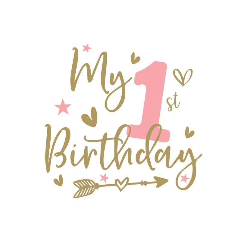 First Birthday Svg - Etsy